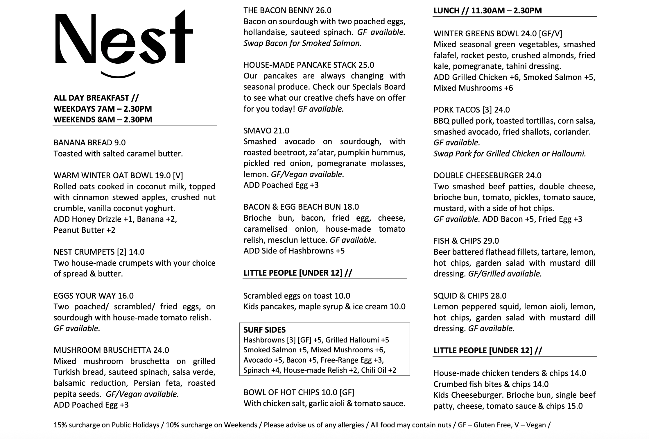 home our story menu bookings nights at nest what s on event hire faq ...